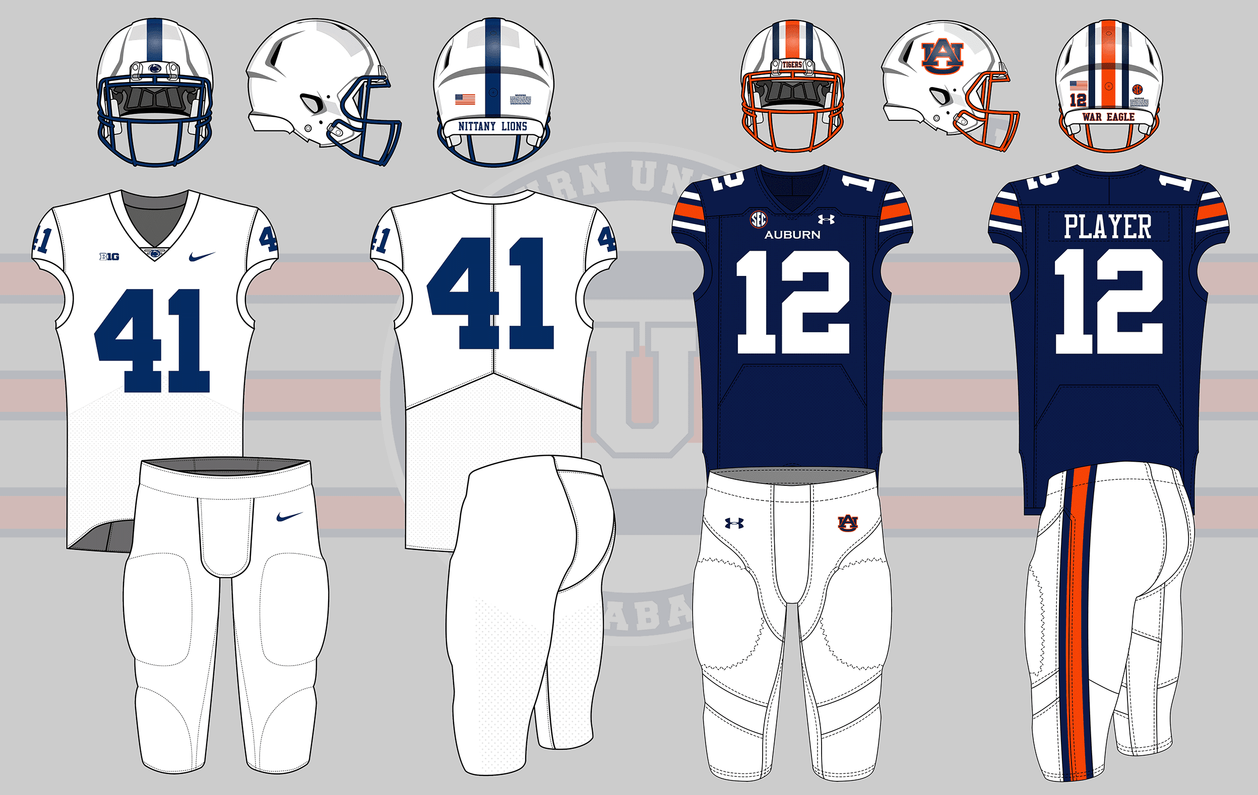 2022 Penn State - Auburn Uniform Database