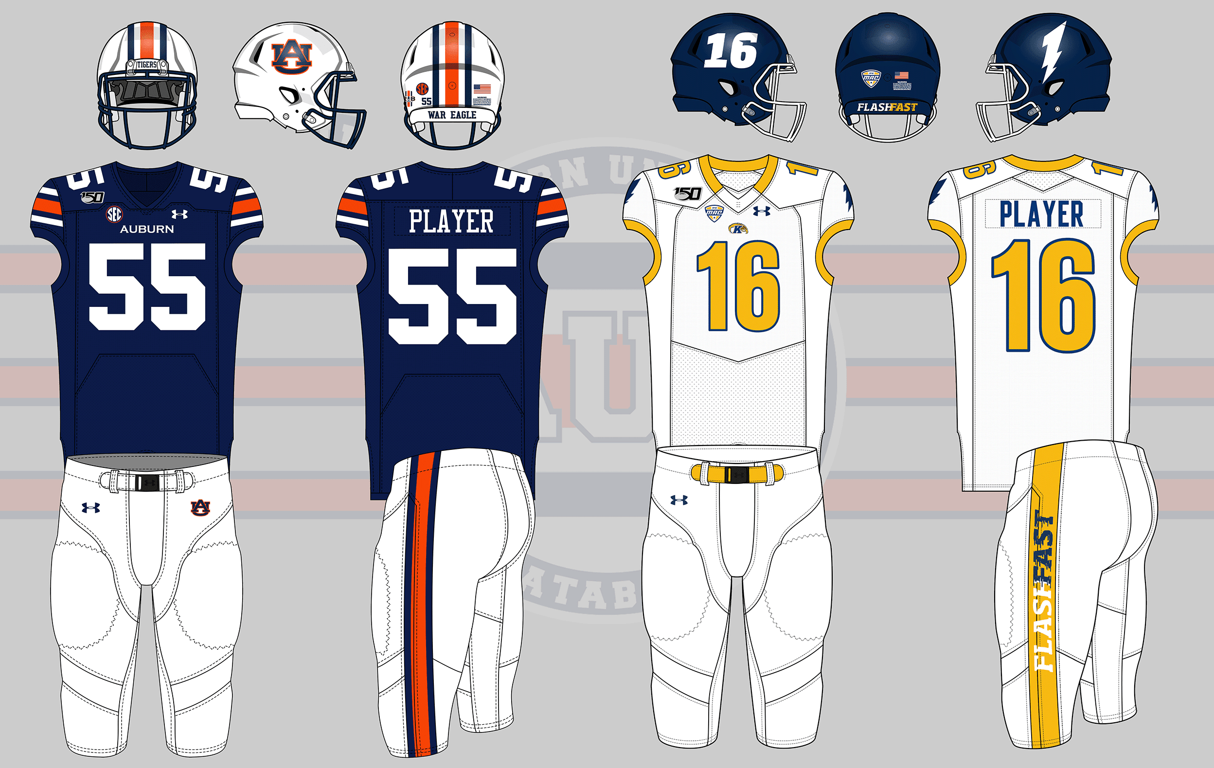 2019 Kent State - Auburn Uniform Database